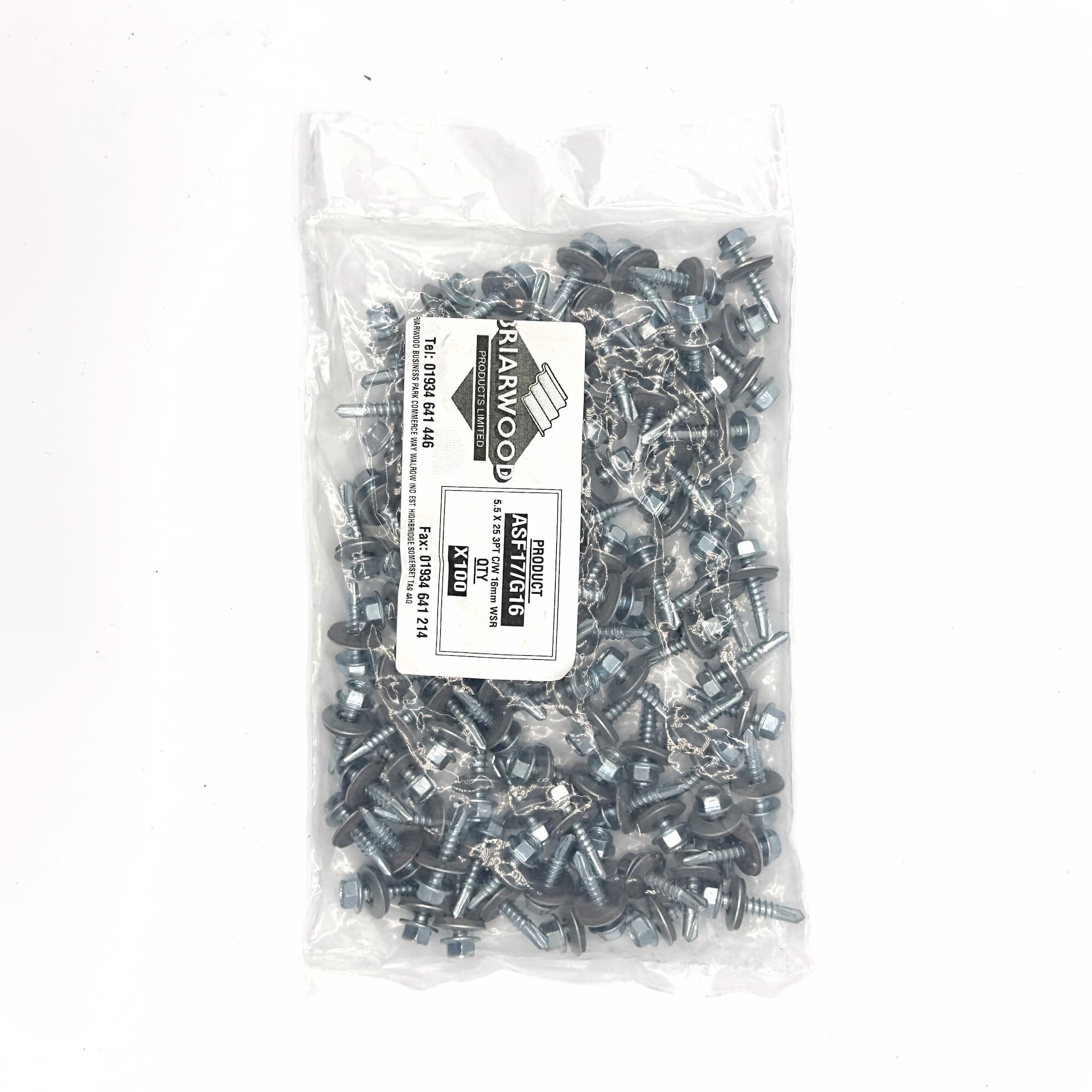 25mm Metal Profiled to Light Metal Wall Sections Tek Screws (Pack of 100)