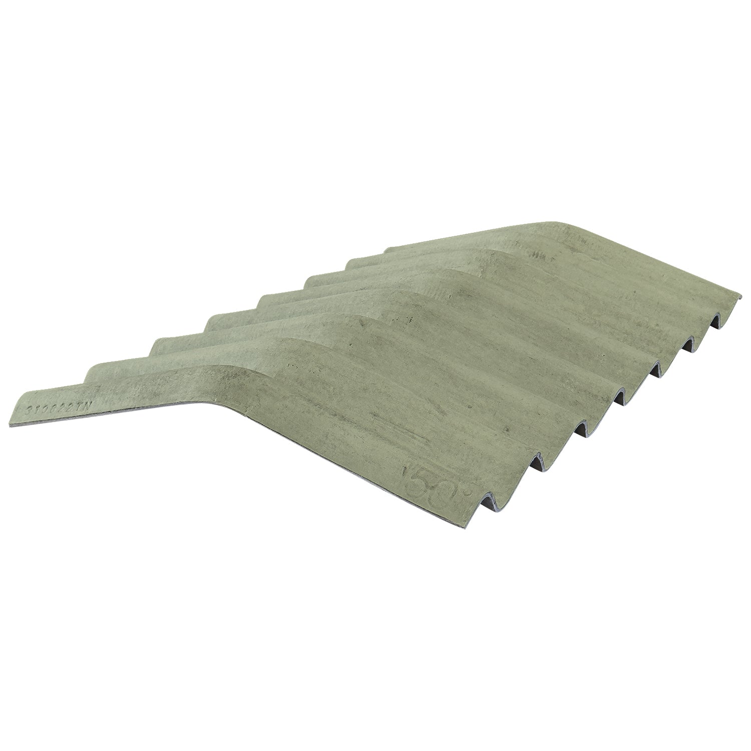 Cranked Crown Big 6 Fibre Cement Ridge Moorland Green