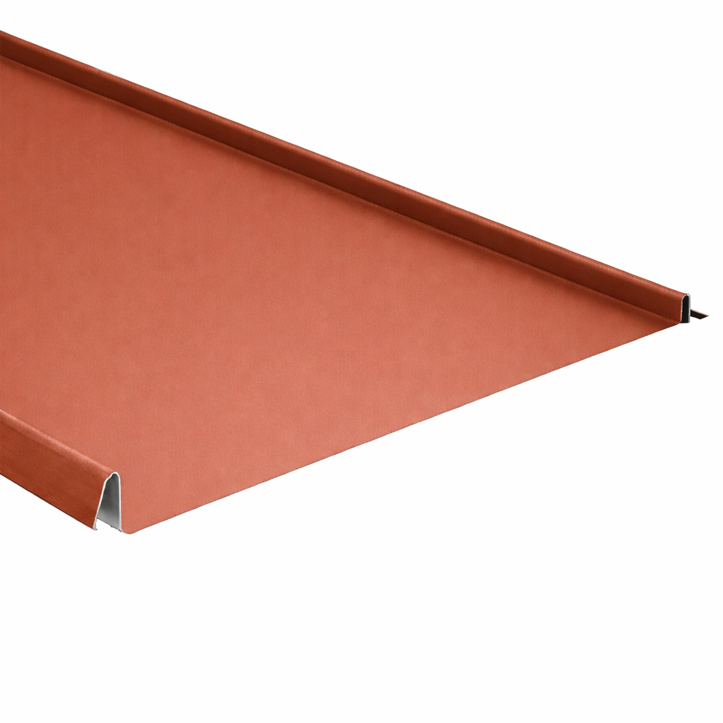 Steel Standing Seam Matt Textured Roof Sheet without Ribs