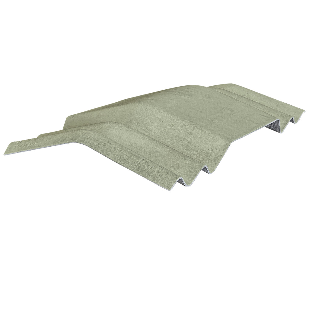 Vented Big 6 Fibre Cement Ridge Moorland Green