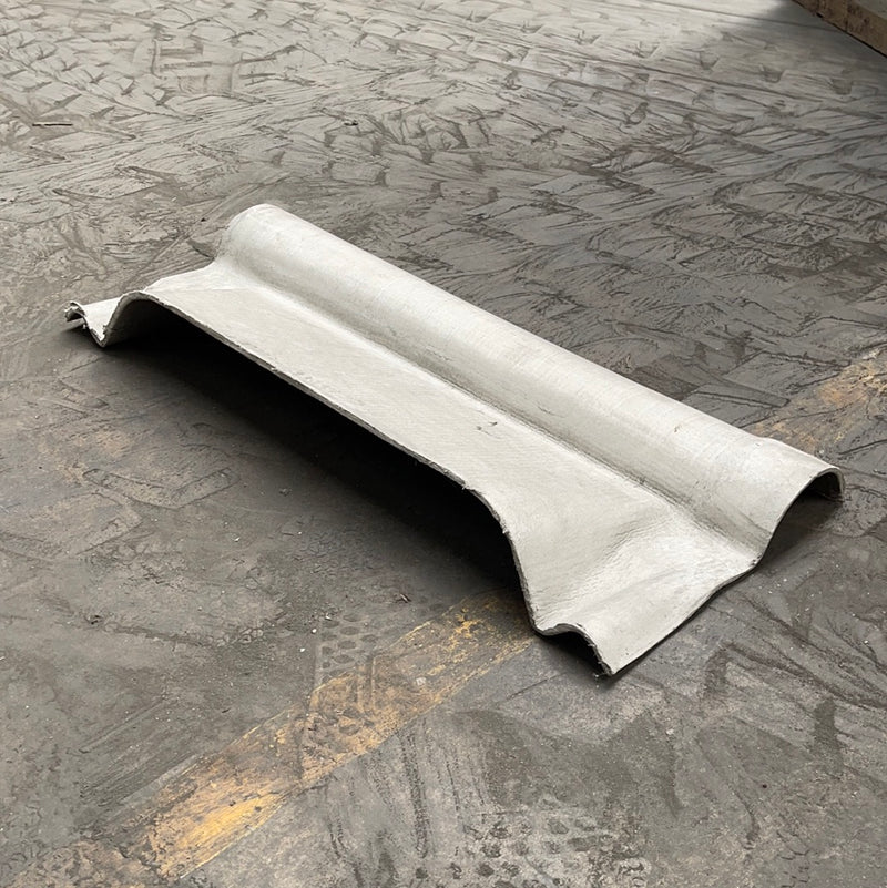 3” Profile Fibre Cement Adjustable Ventilation Ridge in Natural Grey