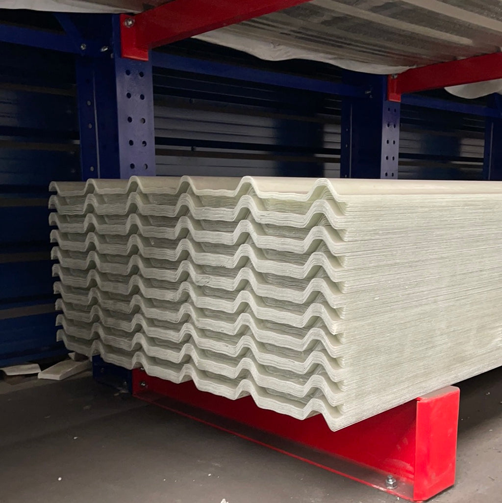 32/1000 Translucent GRP Rooflight Sheet