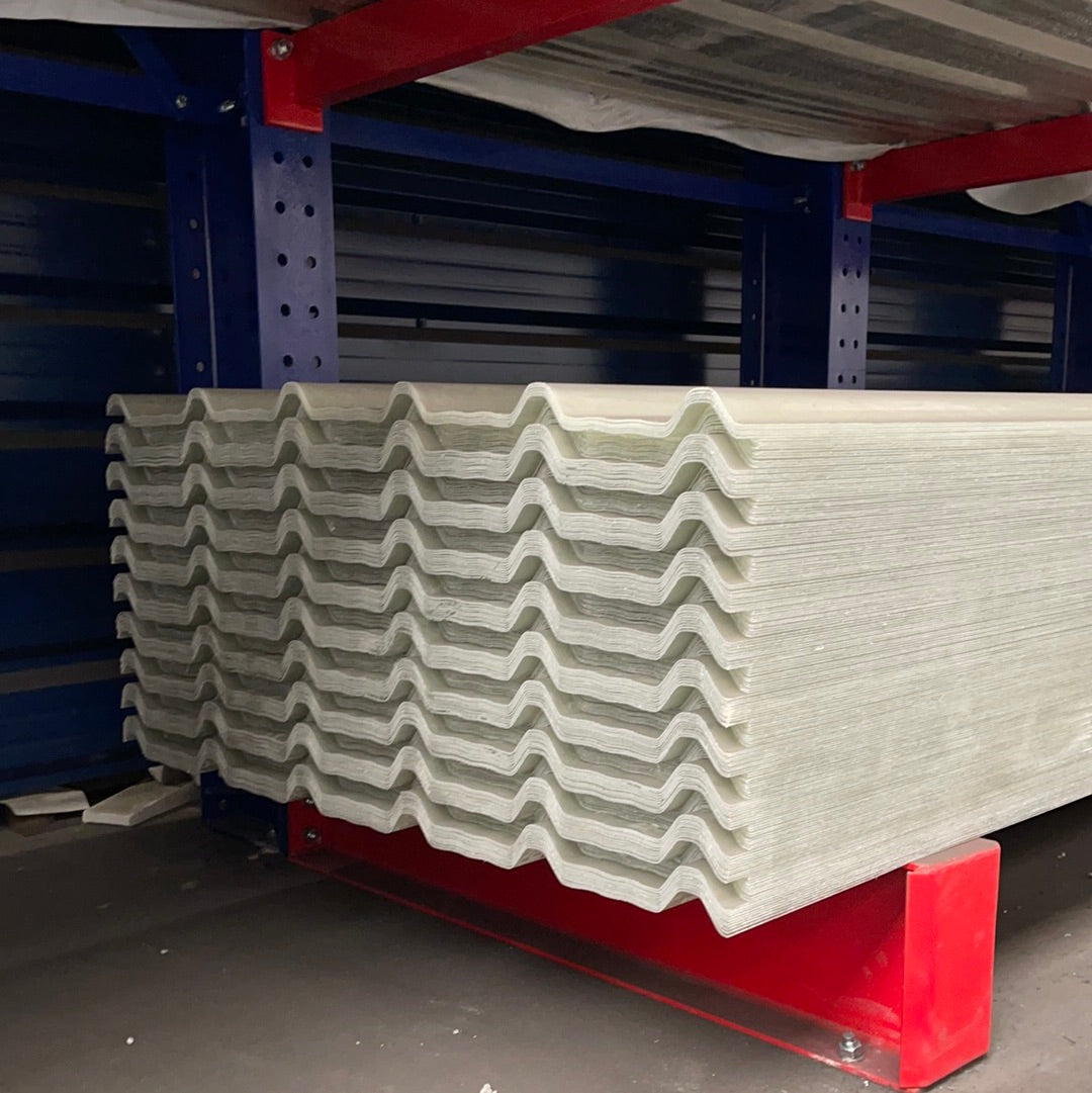 32/1000 Translucent GRP Rooflight Sheet